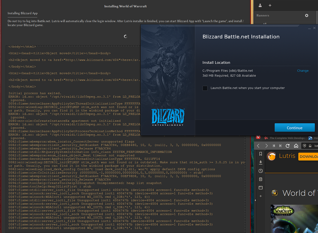 WoW Failed to Install - Support - Lutris Forums
